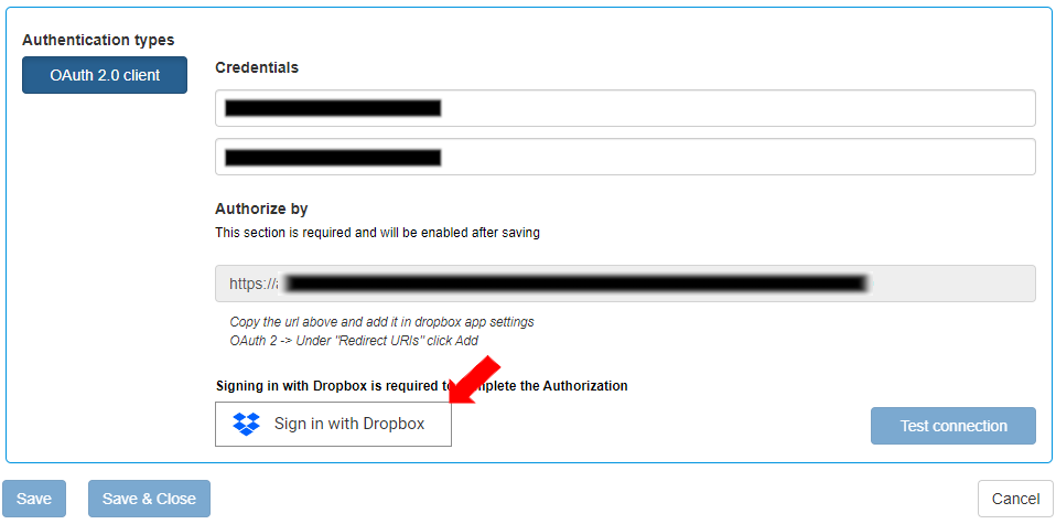 Set up Dropbox Connector - Welcome to Langstack
